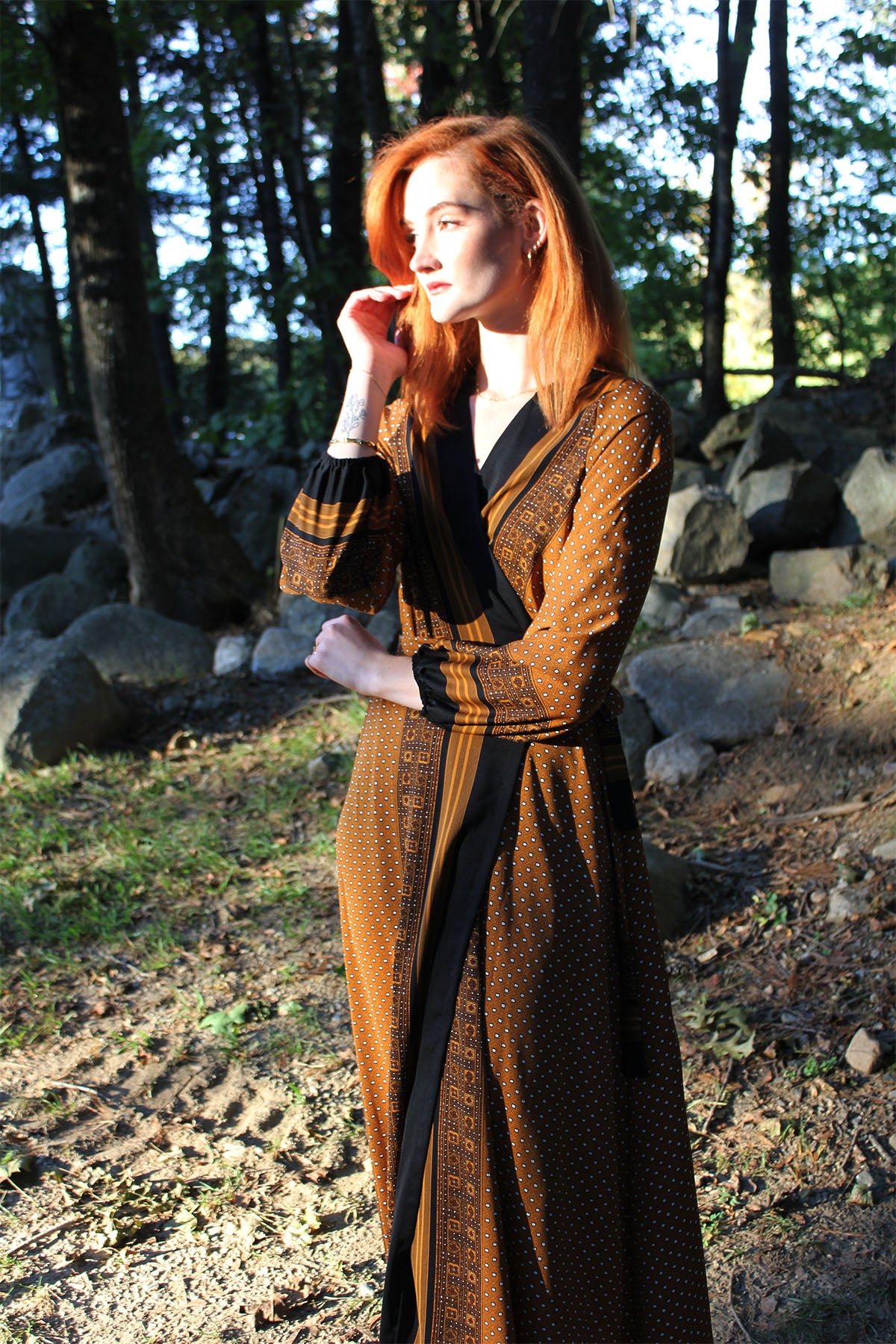 Printed Wrap Dress – Rachel Walters